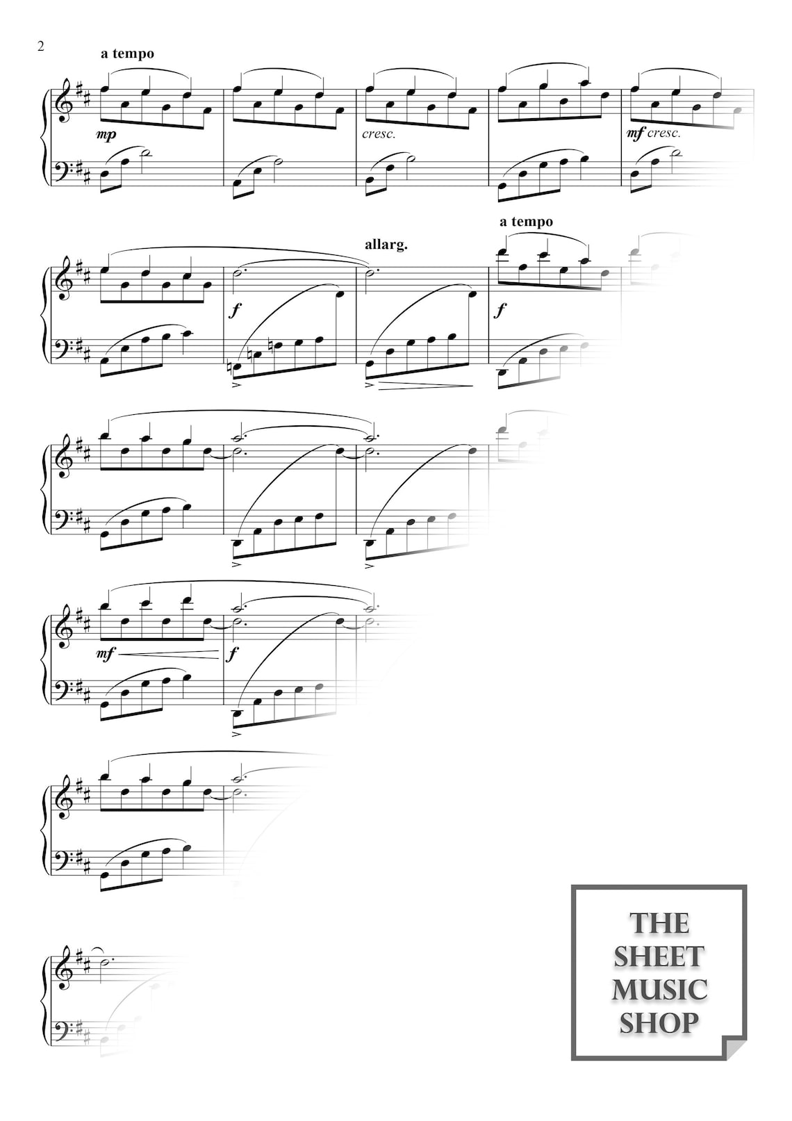 Le Onde by Ludovico Einaudi, Sheet Music for Piano Solo, Intermediate ...