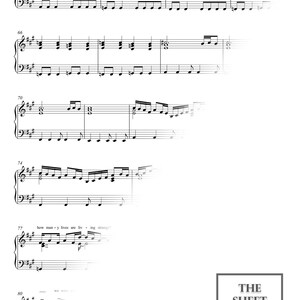 Champagne Supernova by Oasis, Sheet Music Arranged for Piano Solo ...