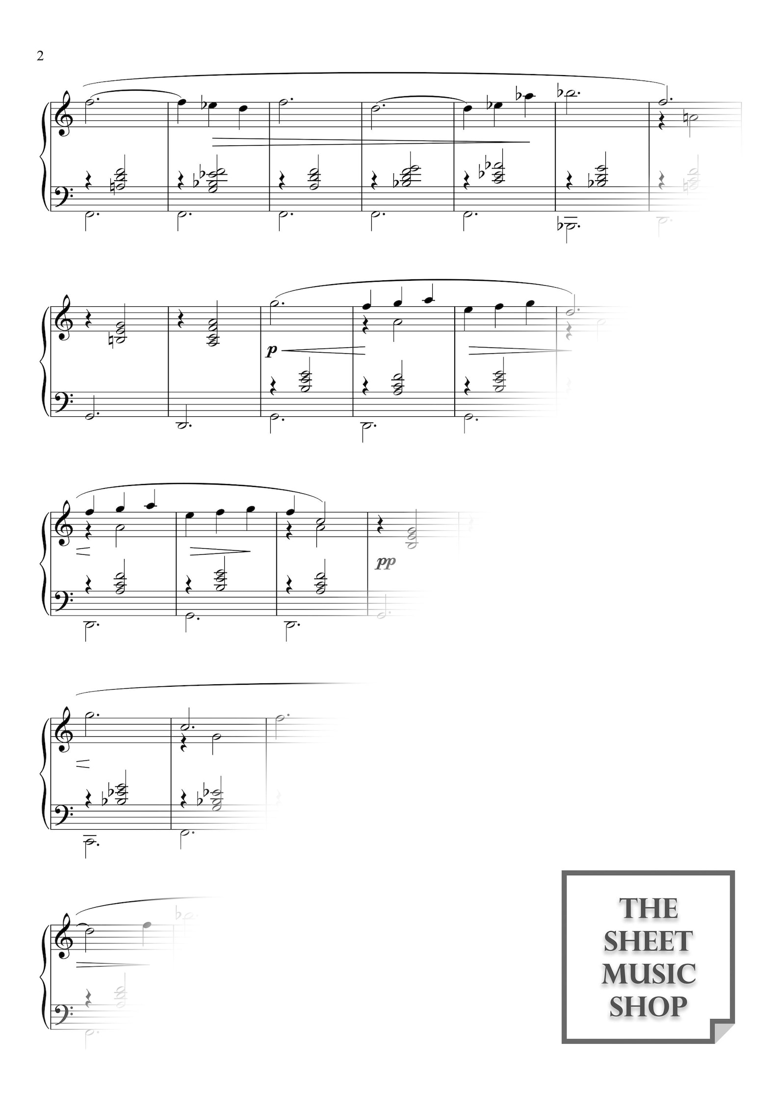 Gymnopédie No. 2 by Erik Satie, Sheet Music for Piano Solo ...