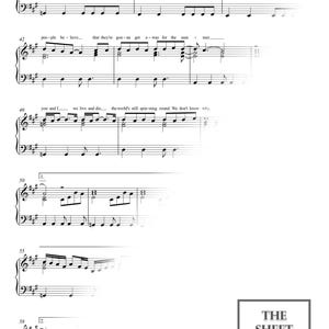 Champagne Supernova by Oasis, Sheet Music Arranged for Piano Solo ...