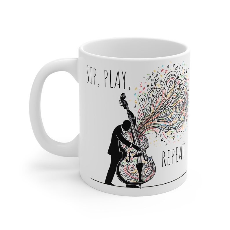 Double Bass Coffee Mug: Inspirational Musician Gift - Etsy
