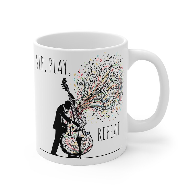 Double Bass Coffee Mug: Inspirational Musician Gift - Etsy