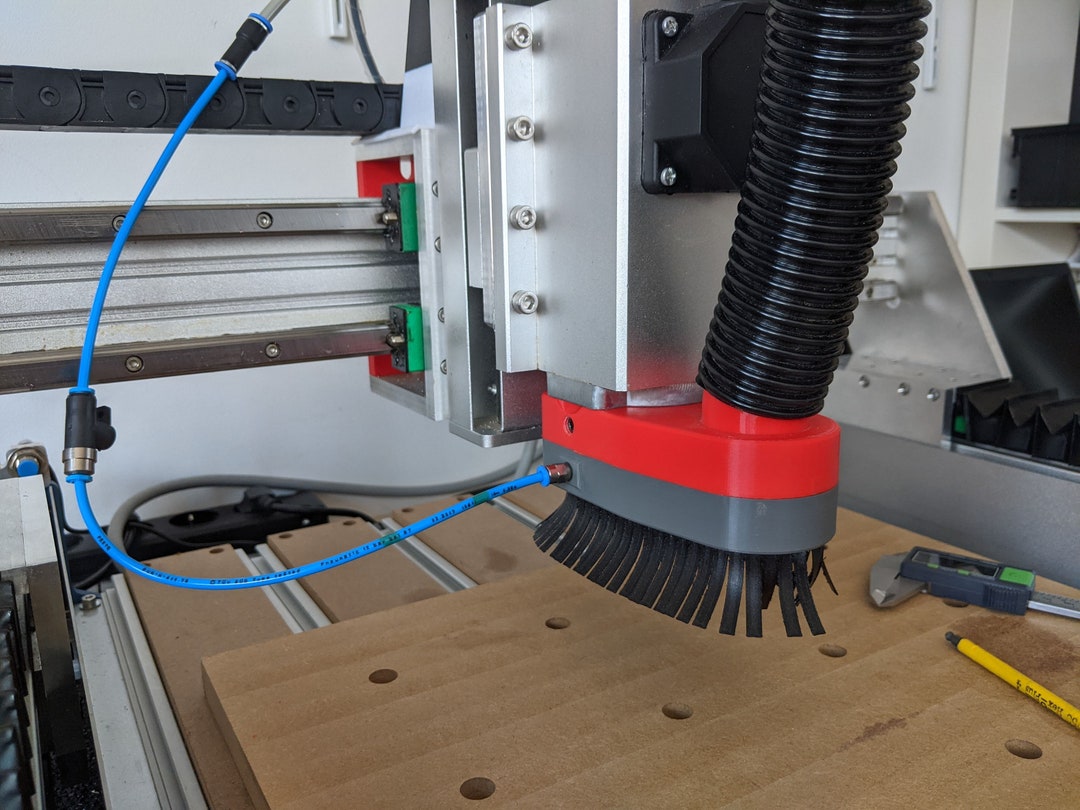 CNC Extraction With Compressed Air Connection 3D Model 60 Mm Spindle ...