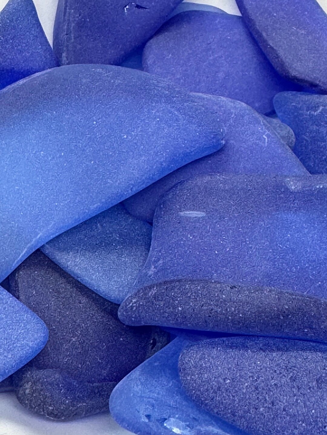 Cobalt Blue Tumbled Vintage Glass: Jewelry Making, Art Mosaics (25 ...