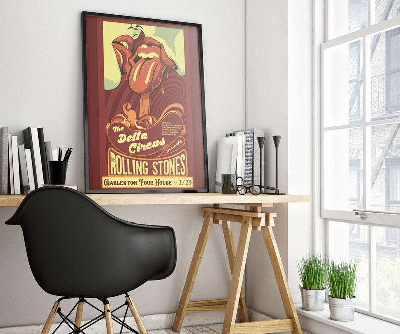 The Rolling Stones Rock Poster, Exile on Main St. Art, Music Gift ...
