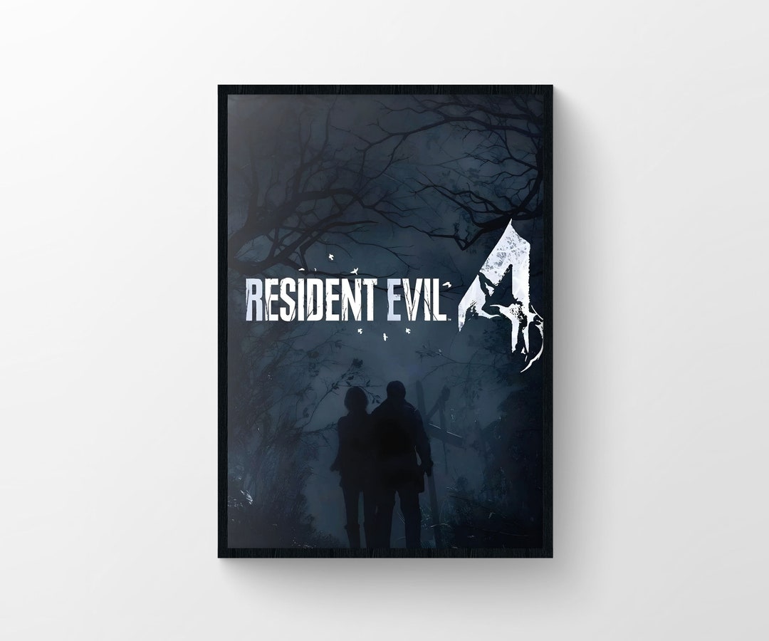 Resident Evil Video Game Poster, Survival Horror, Gaming Gift, Zombie ...