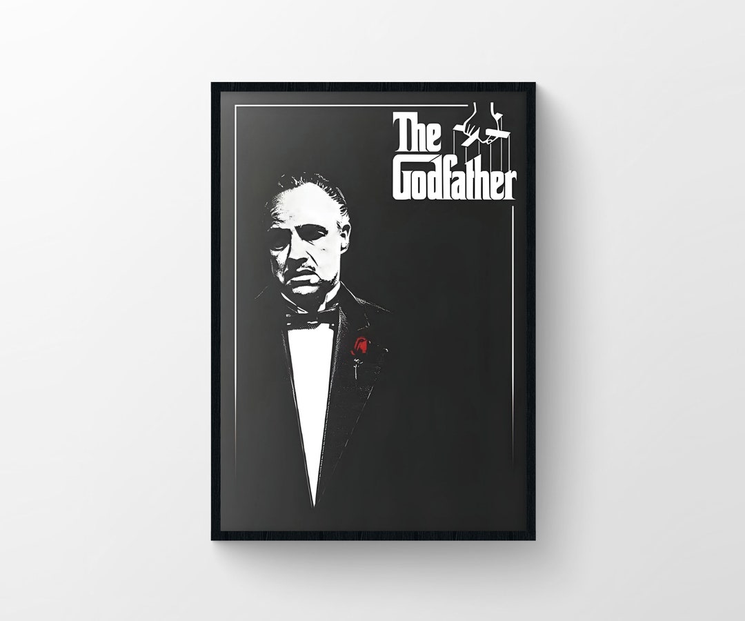 Godfather Poster Print, Godfather Digital Art, Crime Movie Decor ...