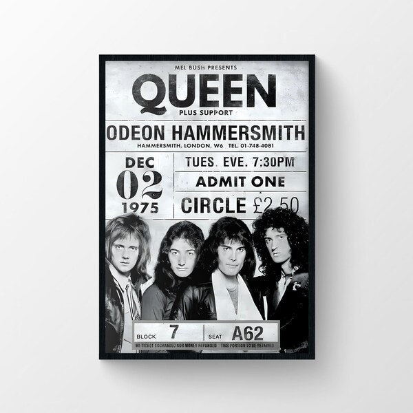 Queen Bohemian Rhapsody Poster - Etsy