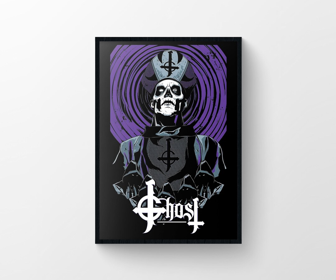 Ghost Metal Poster, Nameless Ghouls Art, Music Gift, Ghost Decor ...