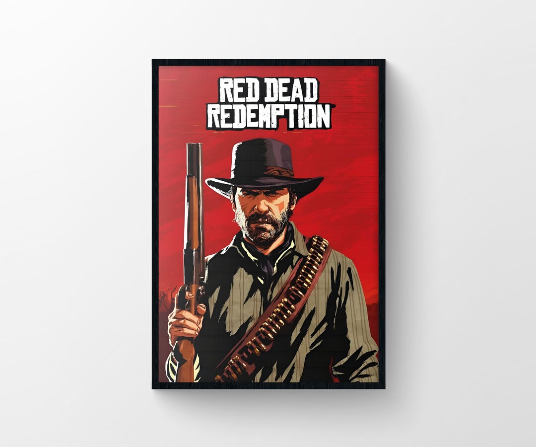 Red Dead Redemption Video Game Poster, Wild West Epic, Action Adventure ...