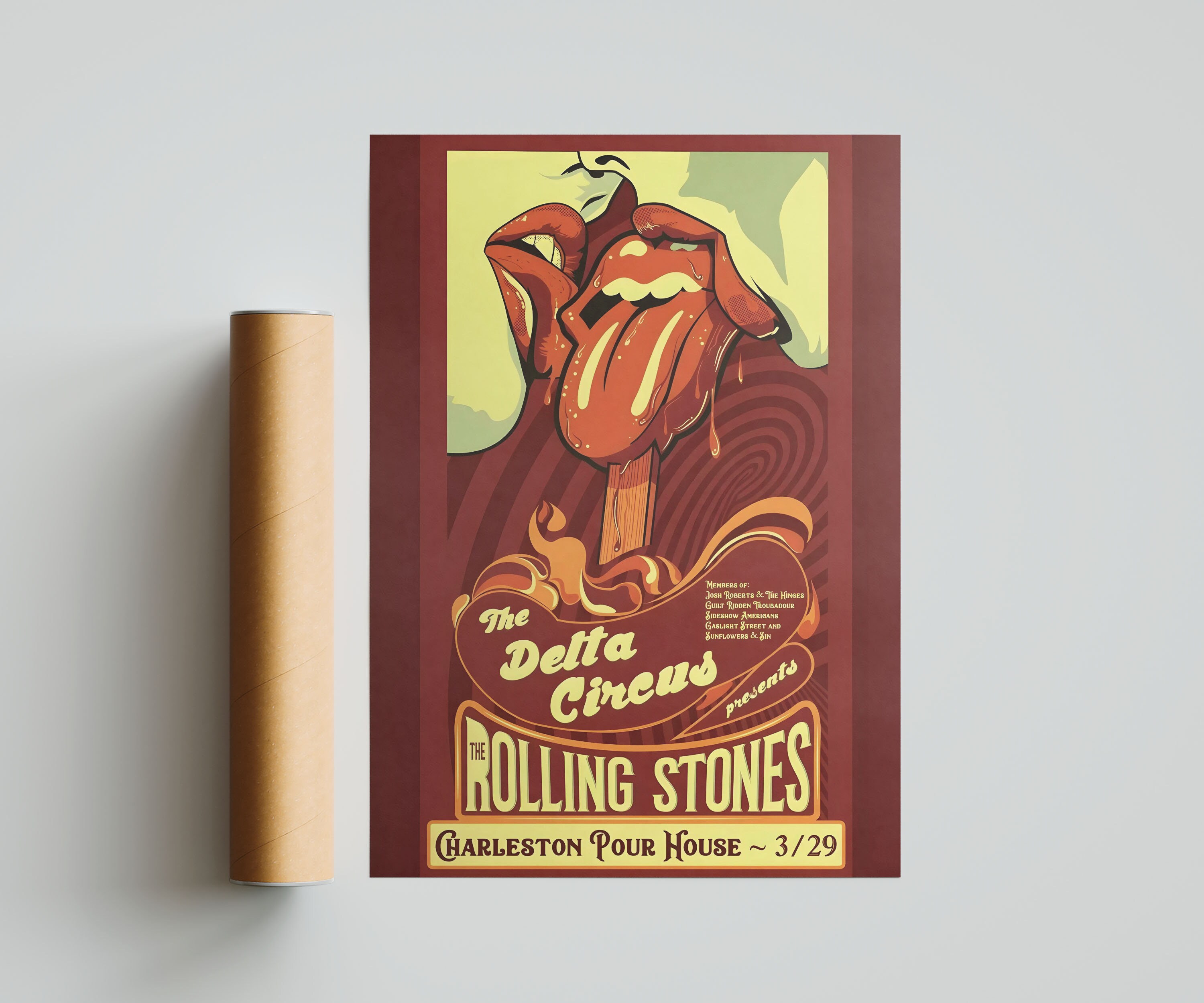 The Rolling Stones Rock Poster, Exile on Main St. Art, Music Gift ...