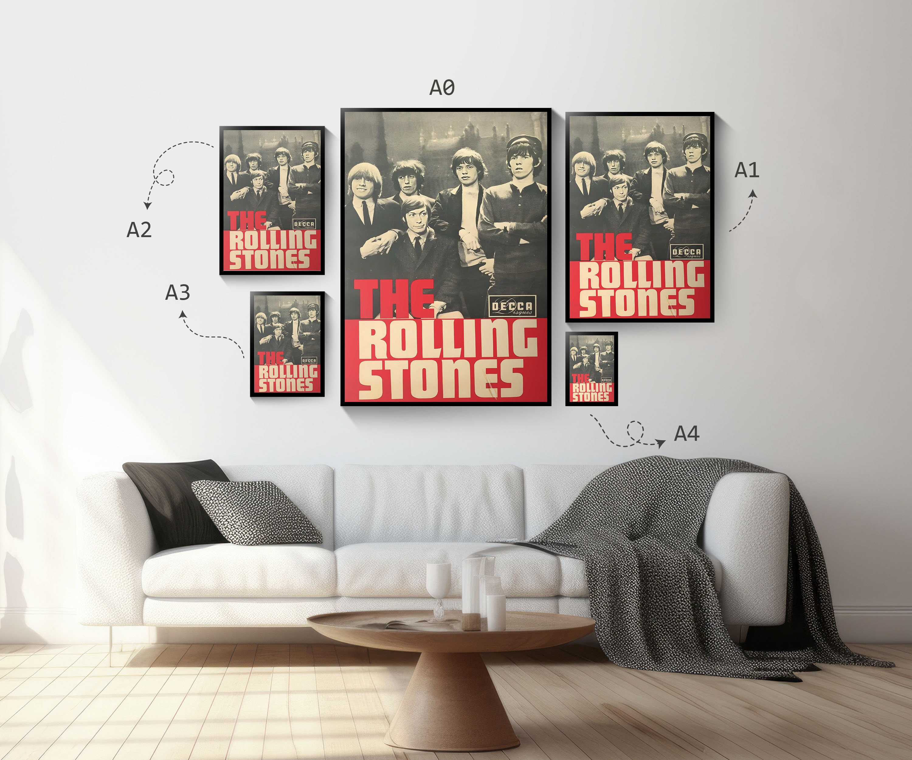The Rolling Stones Rock Poster Exile on Main St. Art Music - Etsy