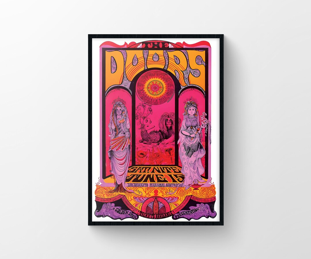 The Doors Psychedelic Poster Morrison Hotel Art Music Gift - Etsy