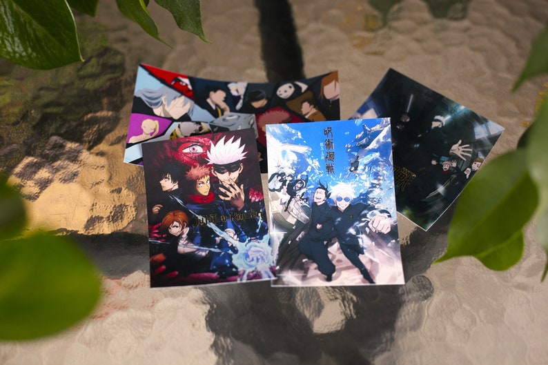 JUJUTSU KAISEN Four Sticker Set Original and Simple Design, Jujutsu ...