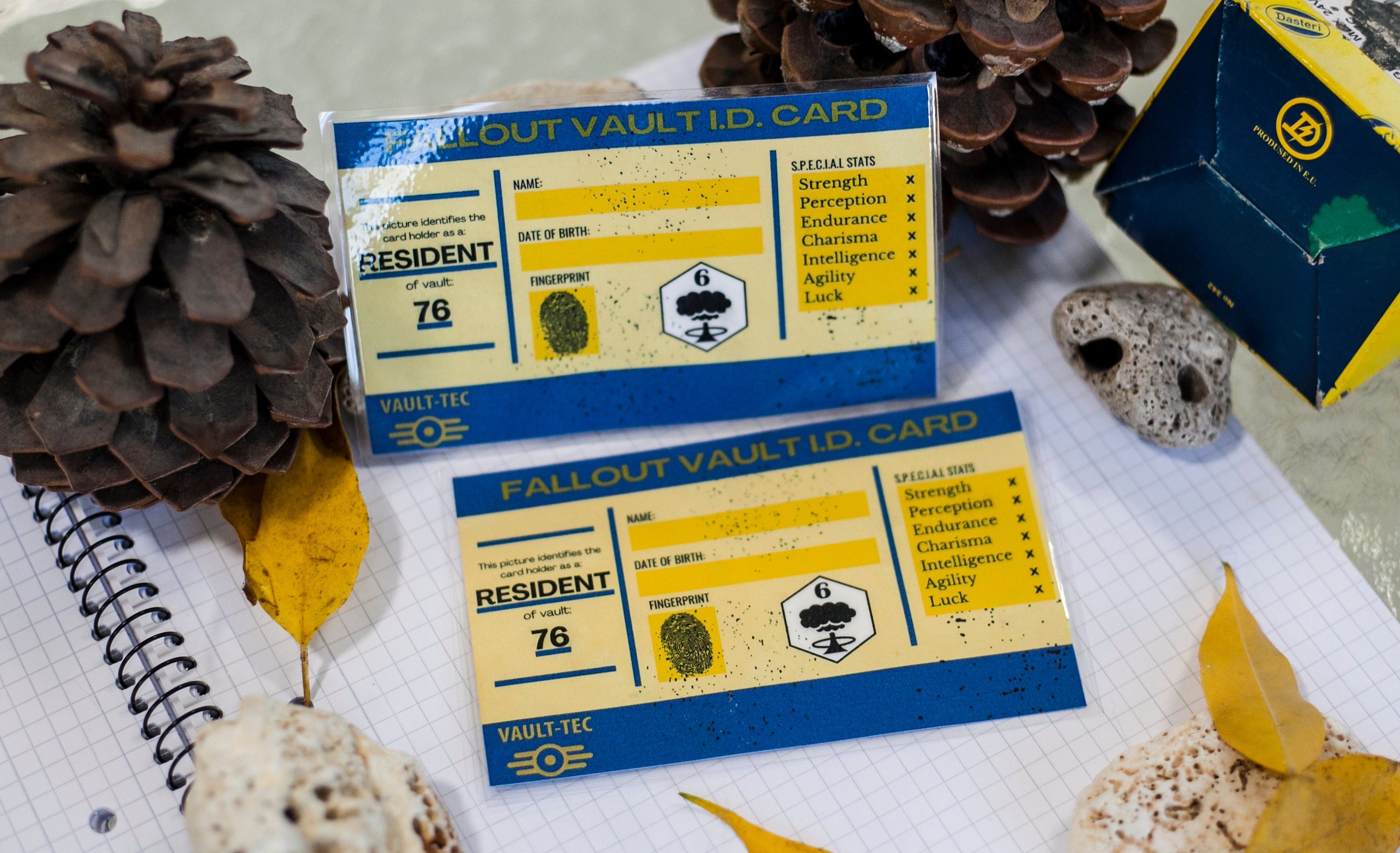 Customizable Fallout Vault Tec ID Card Badge Accessories Fallout ...
