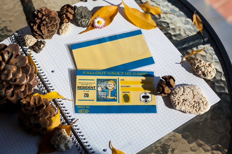 Customizable Vault-tec ID Card Badge From Fallout Accessories Fallout ...