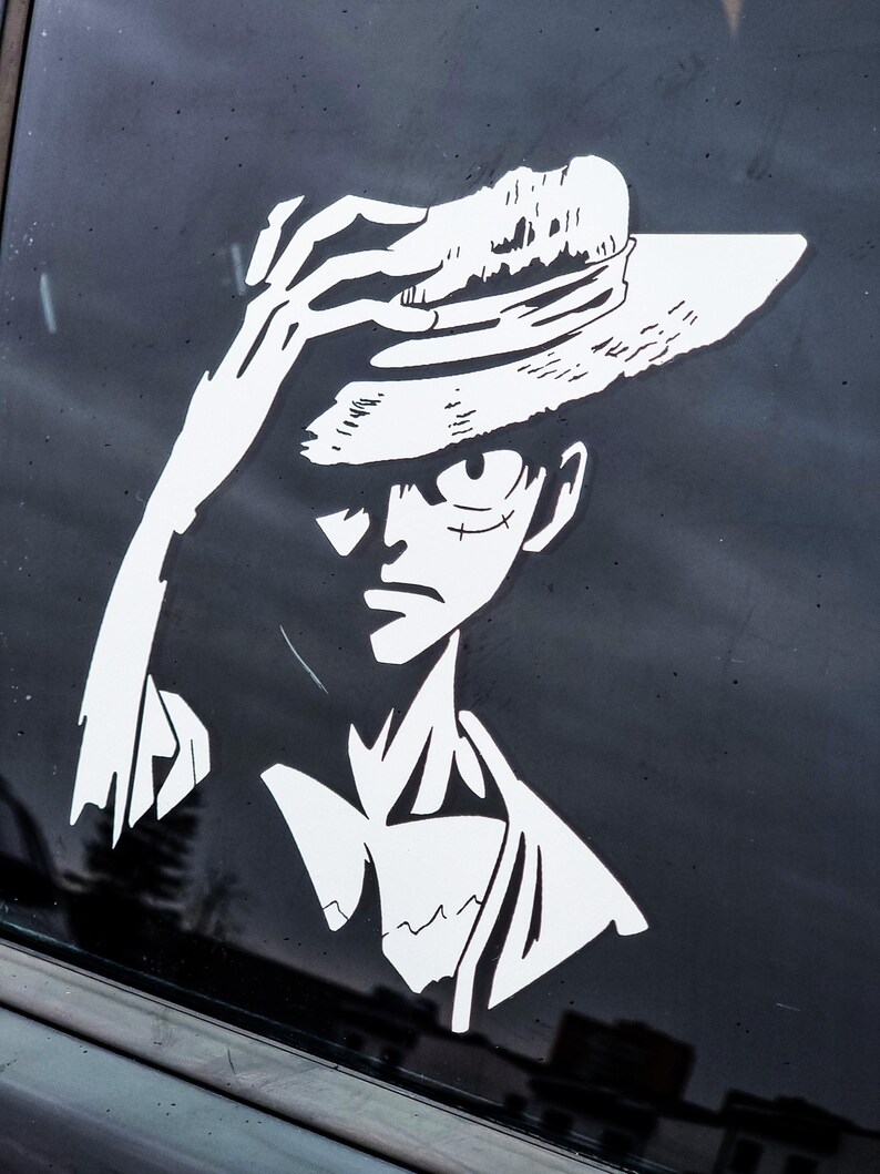 One Piece Monkey D. Luffy Decal Laptop Sticker Car Bumper Windshield ...