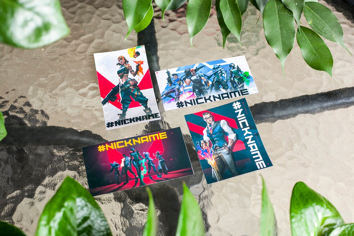 CUSTOM VALORANT STICKERS Female Agents Val Jett, Chamber, Omen, Astra ...