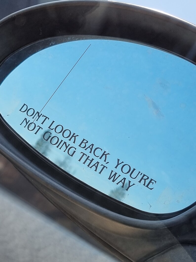 Inspirational Car Side Mirror Decal Laptop Motivational Quote ...