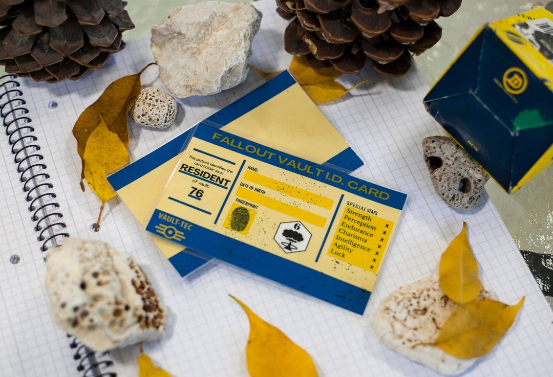 Customizable Fallout Vault Tec ID Card Badge Accessories Fallout ...