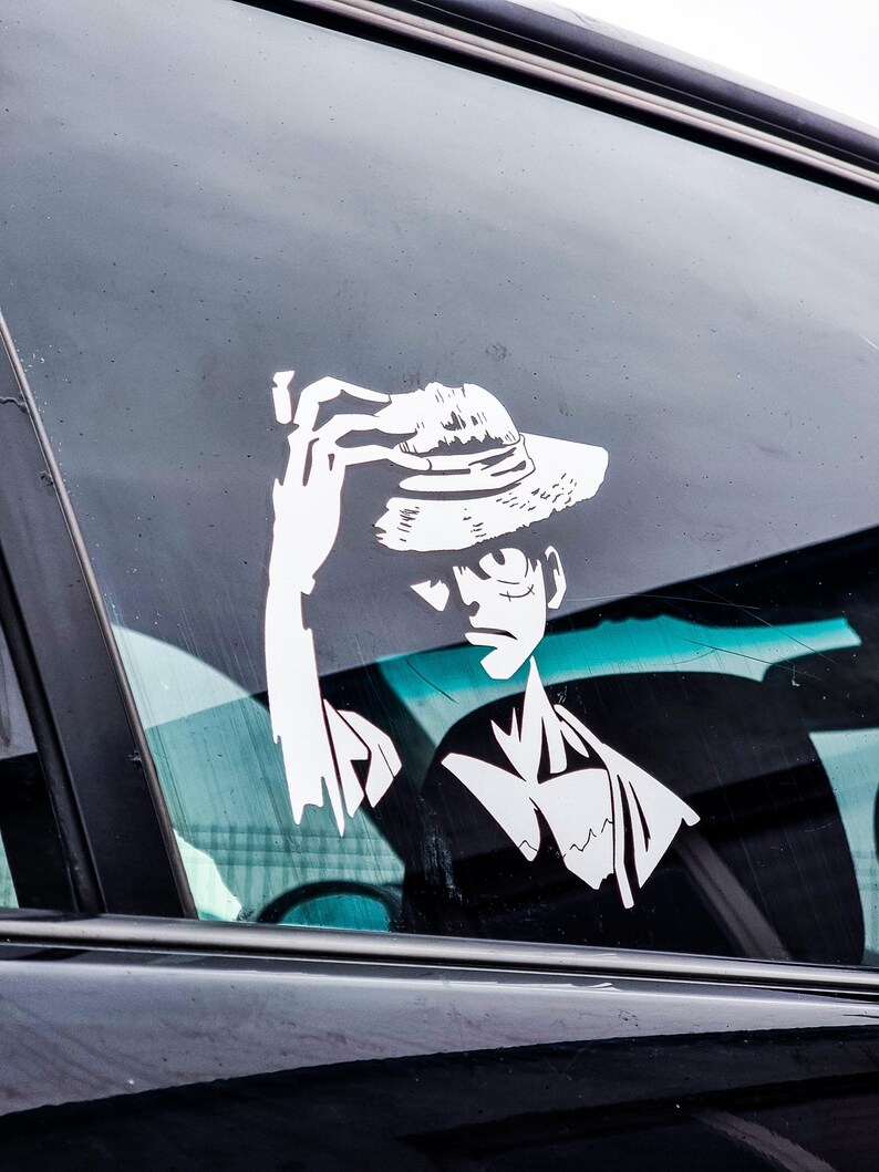 One Piece Monkey D. Luffy Decal Laptop Sticker Car Bumper Windshield ...