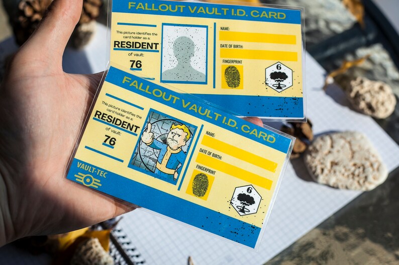 Customizable Vault-tec ID Card Badge From Fallout Accessories Fallout ...