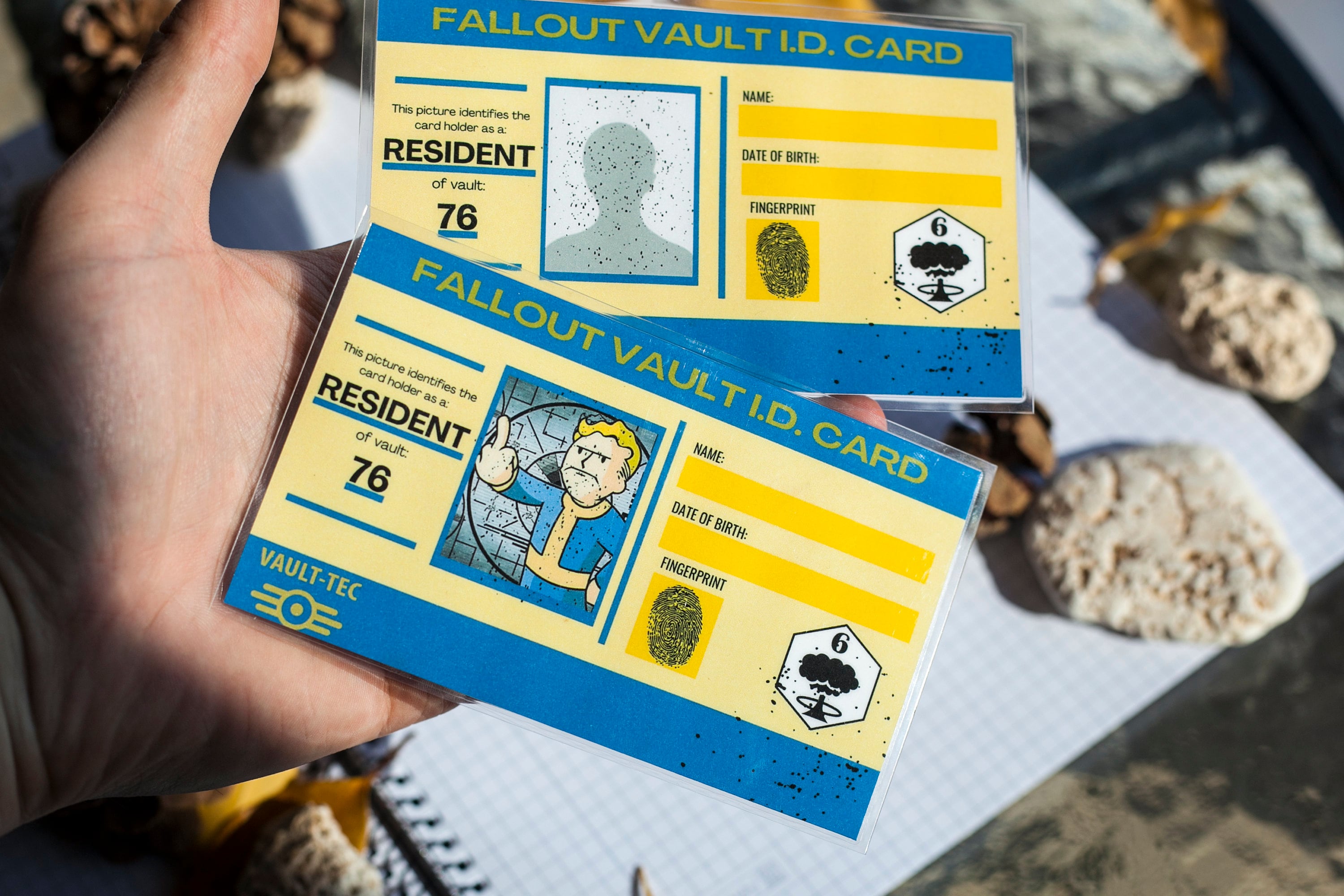 Customizable Vault-tec ID Card Badge From Fallout Accessories Fallout ...
