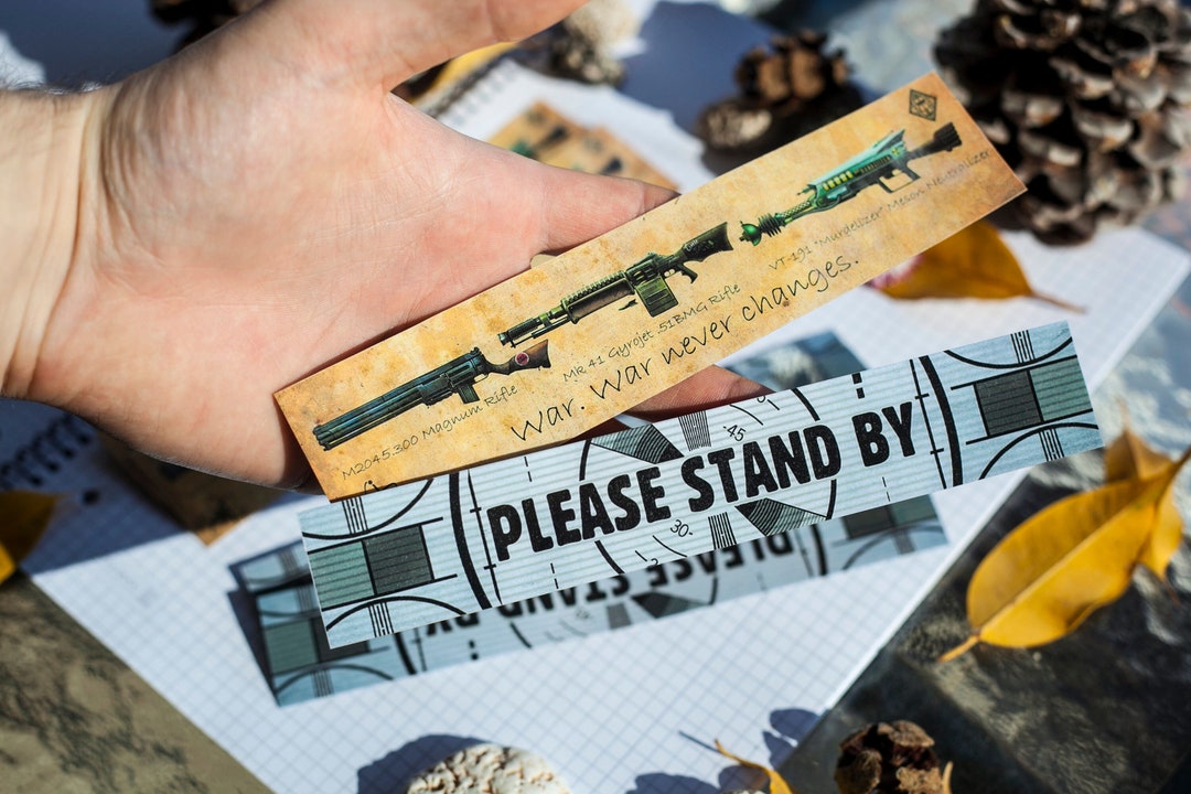 Fallout Inspired Bookmark Vault Tech Bookmark Double Sided Bookmark ...