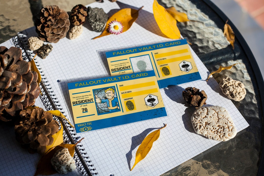 Customizable Vault-tec ID Card Badge From Fallout Accessories Fallout ...