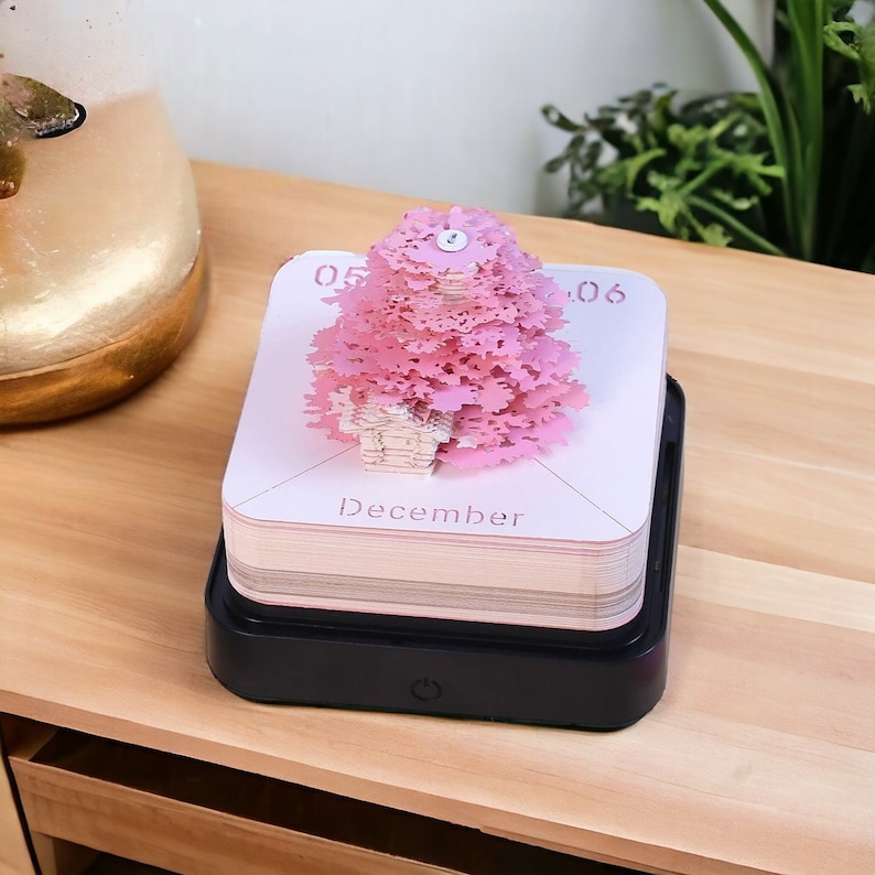 Omoshiroi Sakura Tree 2024 Home Calendar With Light, Block Desk ...