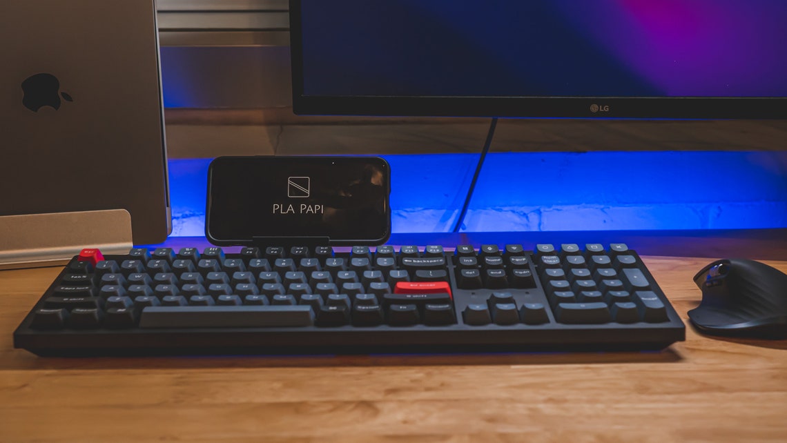 K-series Aluminum Frame Glance Stand Phone Mount for Keychron K Series ...