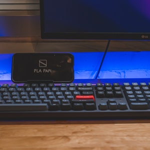 K-series Aluminum Frame Glance Stand Phone Mount for Keychron K Series ...