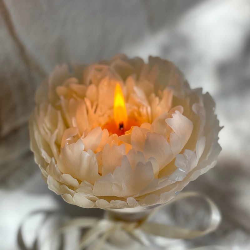 Peony Flower Candles - Etsy