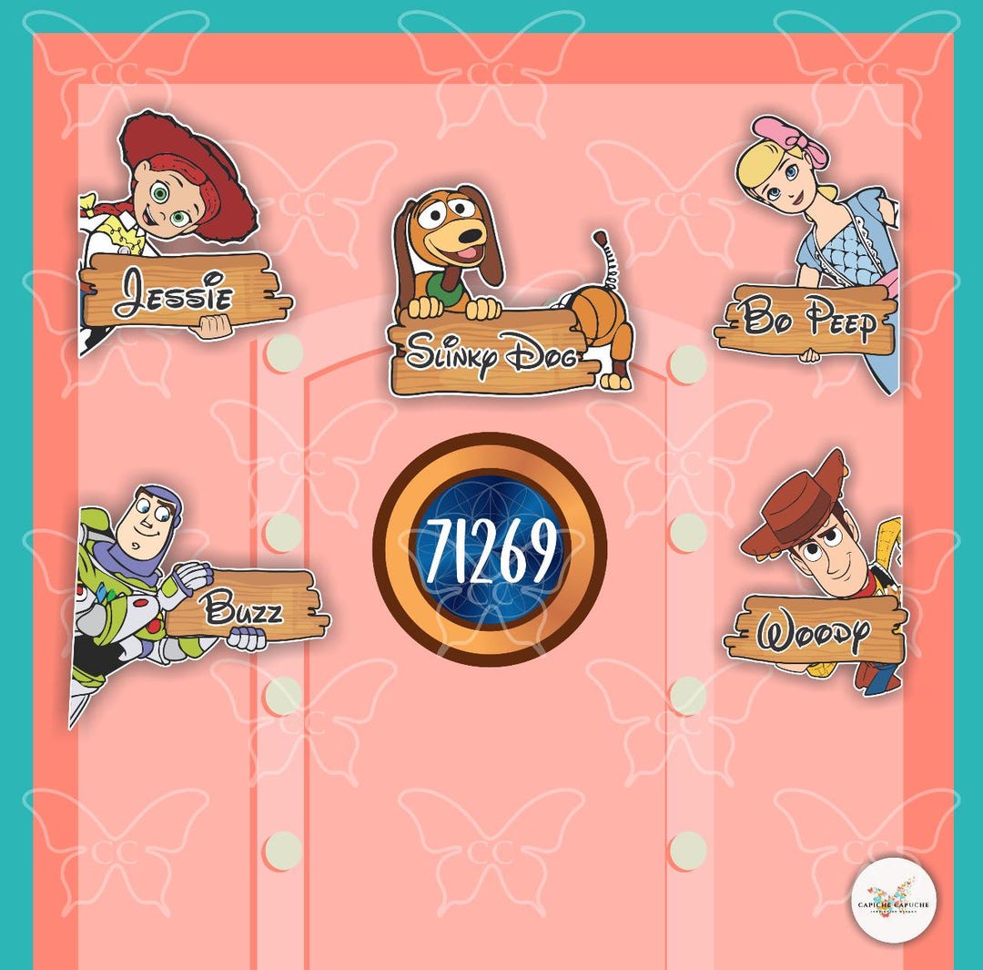 PERSONALIZED Toy Story -disney Movie Inspired Magnets Cruise Suite Door ...