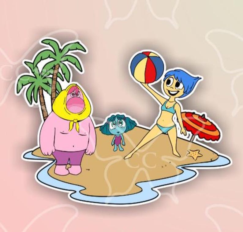 FULL Inside Out 2 Beach-disney Cartoon Movie Inspired Cruise Suite Door ...