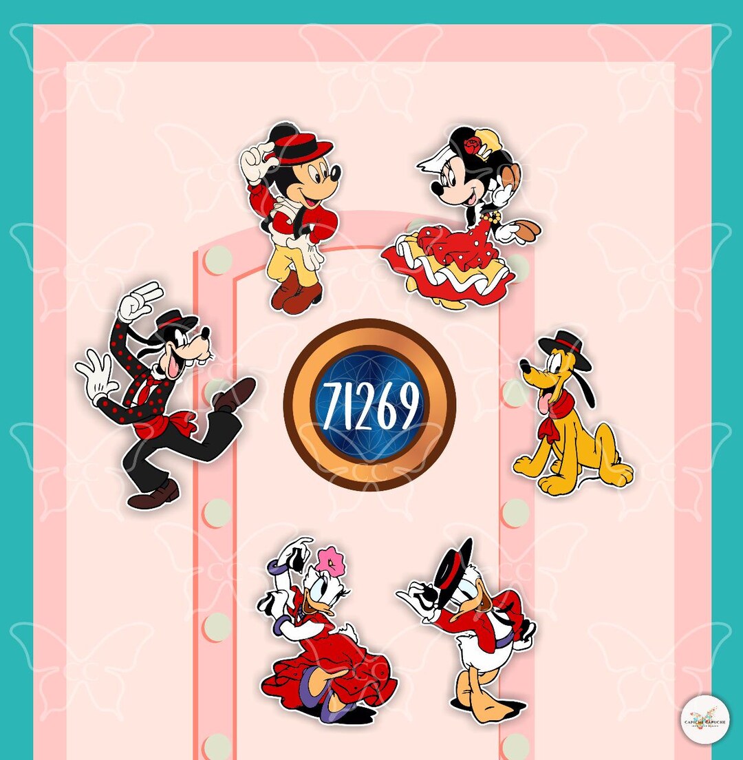 Spanish Mickey & Friends Full- Spain Disney Movie Inspired Magnets ...
