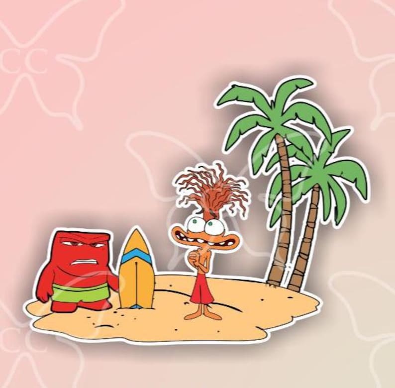 FULL Inside Out 2 Beach-disney Cartoon Movie Inspired Cruise Suite Door ...