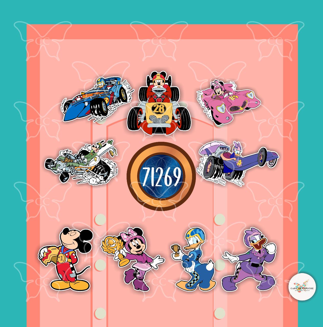 Formula 1 Race Mickey & Friends -disney Movie Inspired Magnets Cruise ...