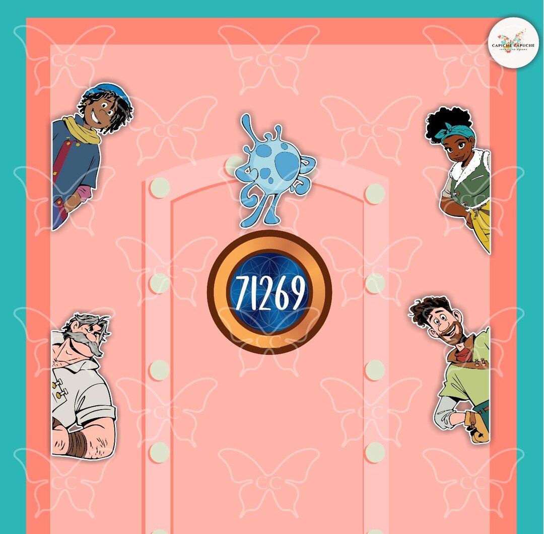 Strange World Cartoon -disney Movie Inspired Cruise Suite Door Magnets ...