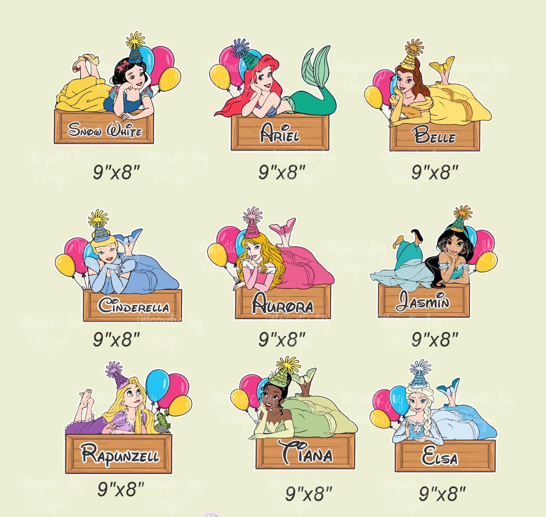 PERSONALIZED Happy Birthday Full Body Princess -disney Movie Inspired ...