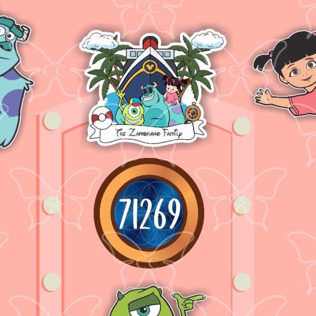 PERSONALIZED Center Cruising Monsters INC -disney Movie Inspired ...