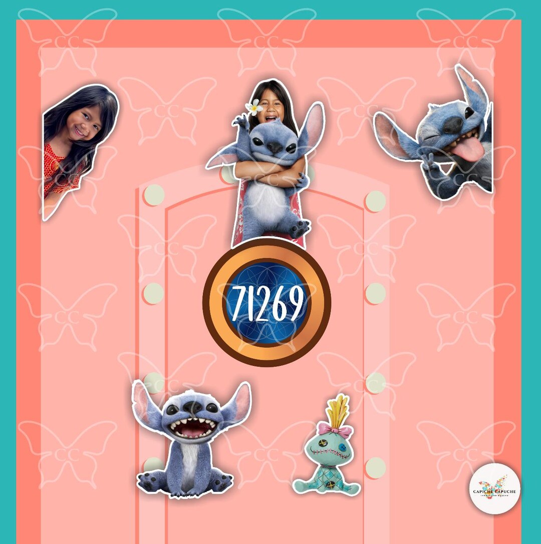 REAL- Lilo Stitch Angel-disney Movie Inspired Cruise Suite Door Magnets ...