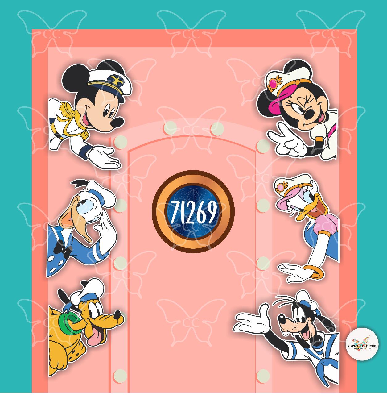 Captain Mickey & Sailor Friends -disney Movie Inspired Magnets Cruise ...