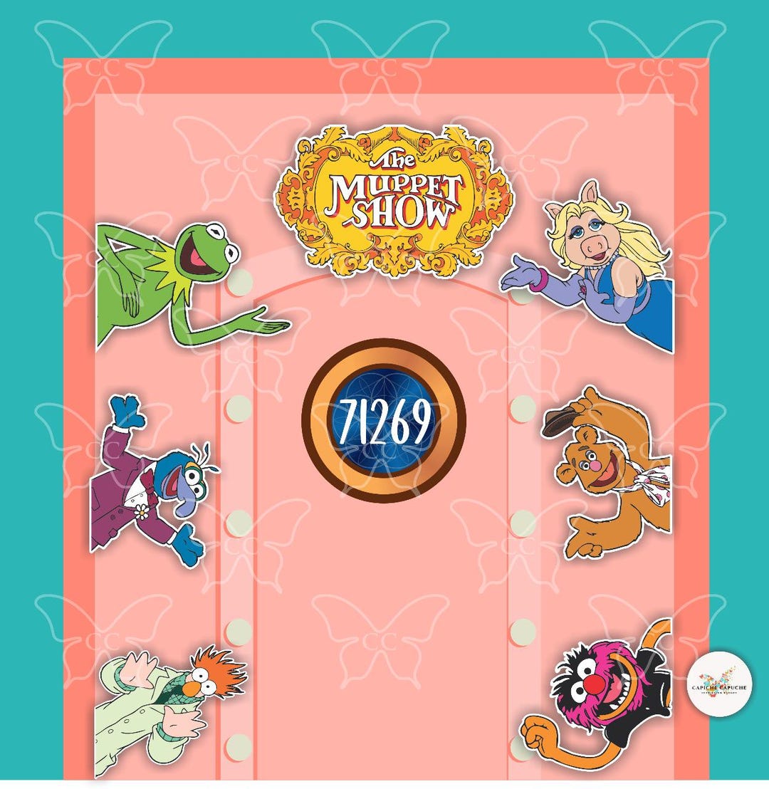 Regular Muppet Show-disney Movie Inspired Magnets Cruise Suite Door ...