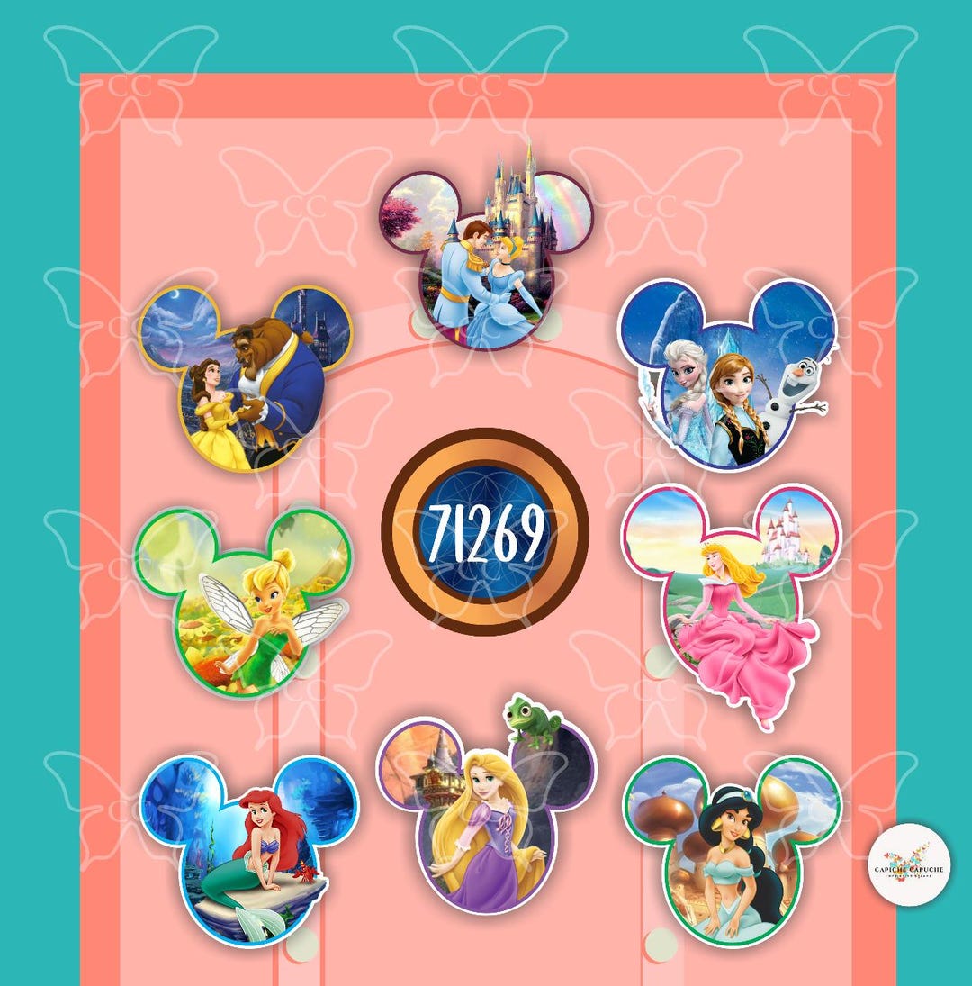 PERSONALIZED Princess Character Inside Ears-disney Movie Inspired ...