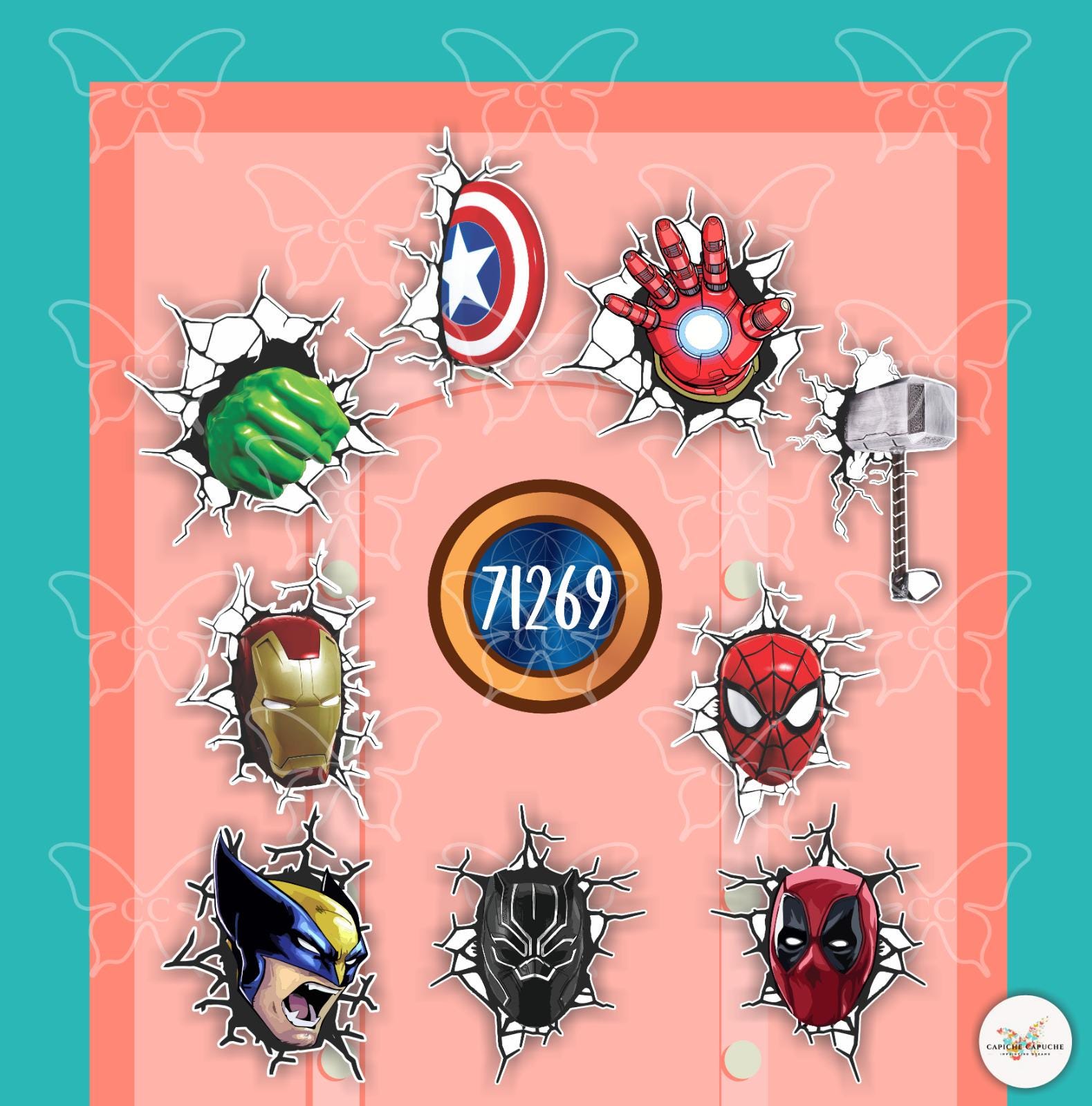 Heroes Avenger Movie-inspired Magnets for Cruise Ships' Stateroom Doors ...