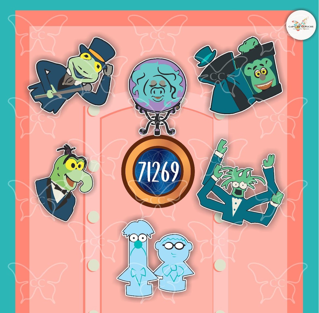 Muppet Haunted Mansion -disney Movie Inspired Magnets Cruise Suite Door ...