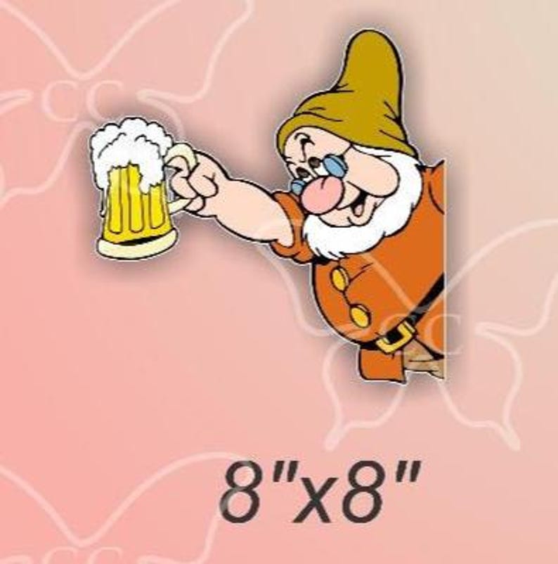 The Seven Dwarfs With Beer -disney Movie Inspired Cruise Suite Door ...