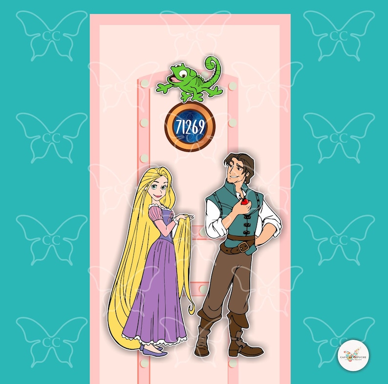 Tangled - Princesses Full Body -disney Movie Inspired Magnets Cruise ...