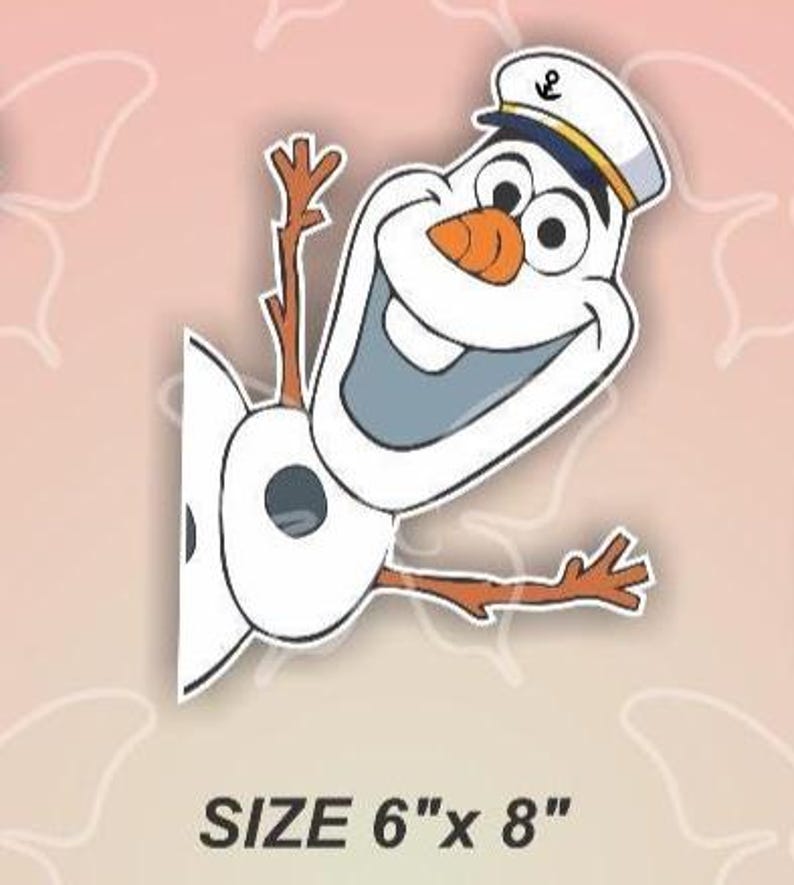 Frozen Olaf Cartoon Movie -disney Movie Inspired Magnets Cruise Suite ...